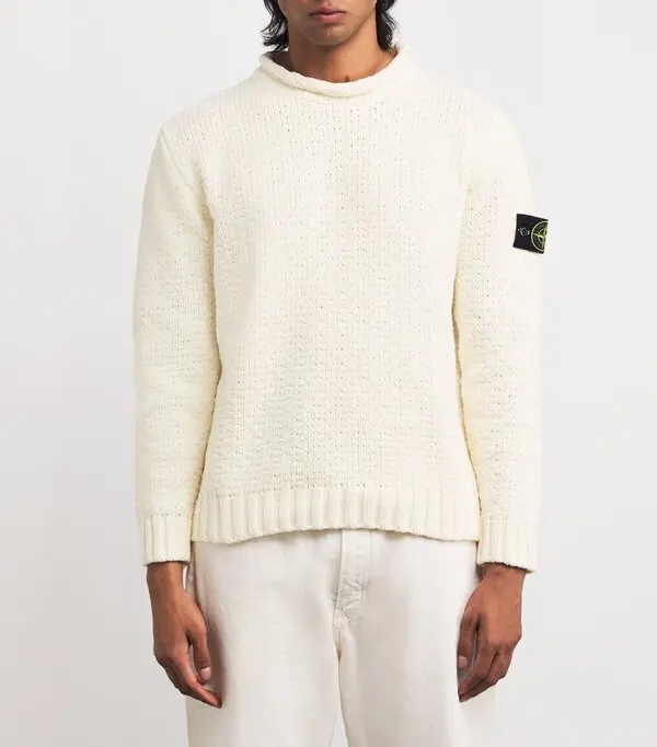 Stone Island Cable-knit Rollneck Sweater