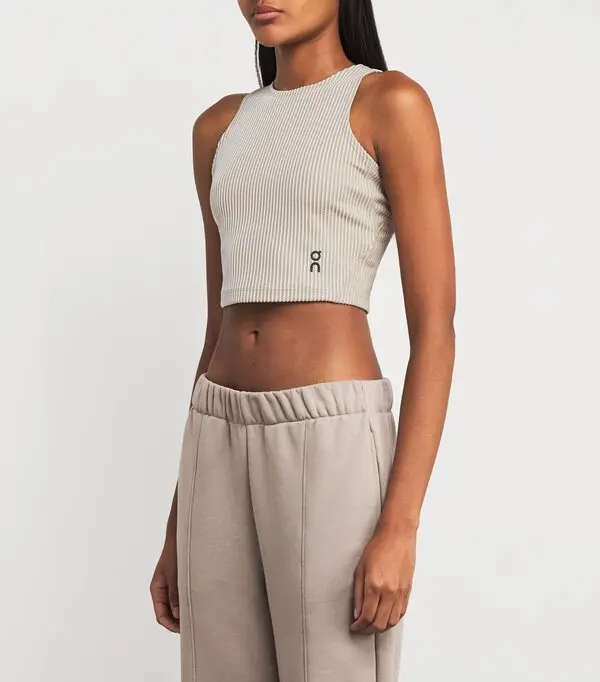 On All-day Ribbed Cropped Tank Top