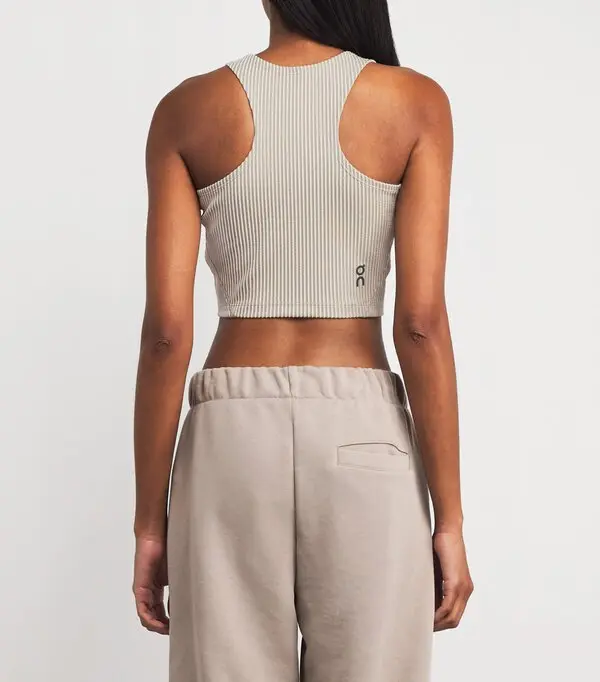 On All-day Ribbed Cropped Tank Top