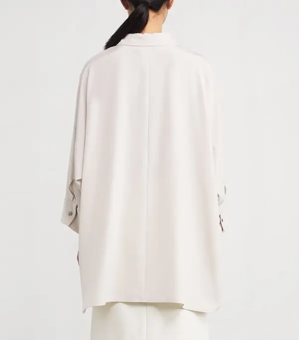 Max Mara Silk-blend Shirt Jacket