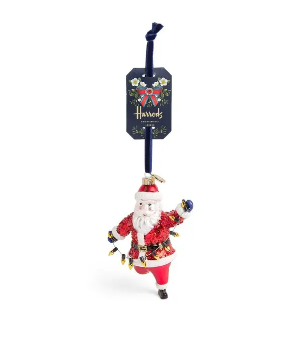 Harrods Father Christmas Tree Decoration - Red