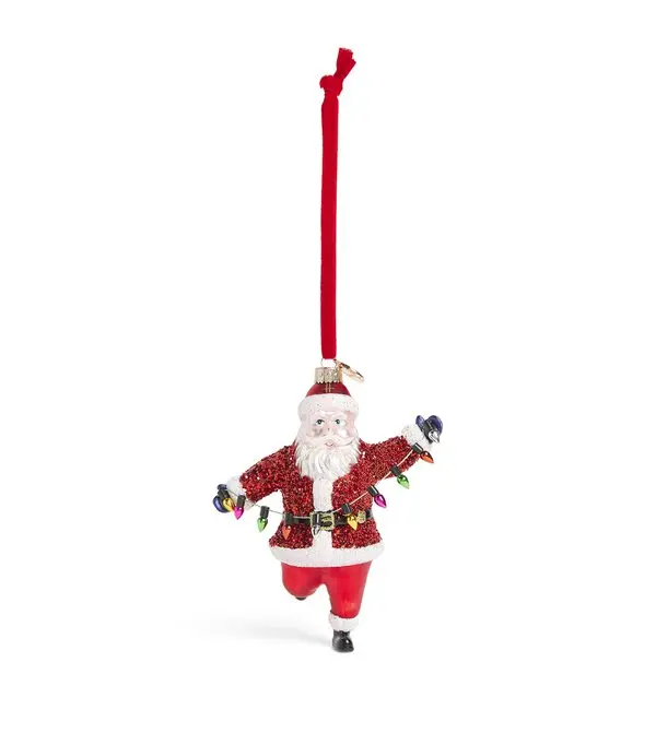 Harrods Father Christmas Tree Decoration - Red