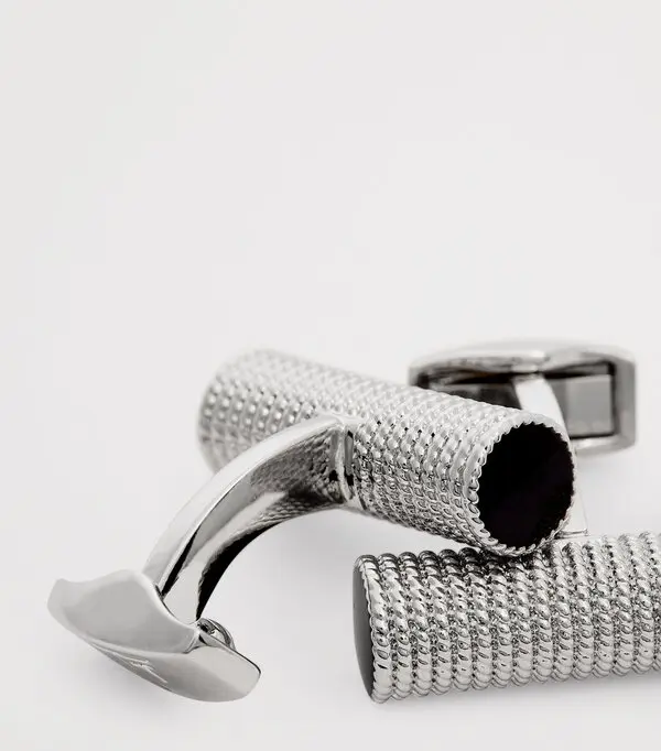 Tateossian Polished Cable Rope Cufflinks