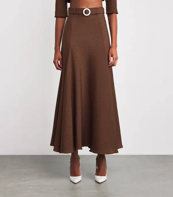 EDELINE LEE Jacquard Jete Midi Skirt