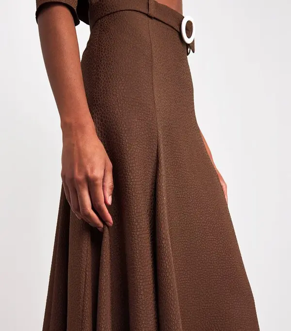 EDELINE LEE Jacquard Jete Midi Skirt