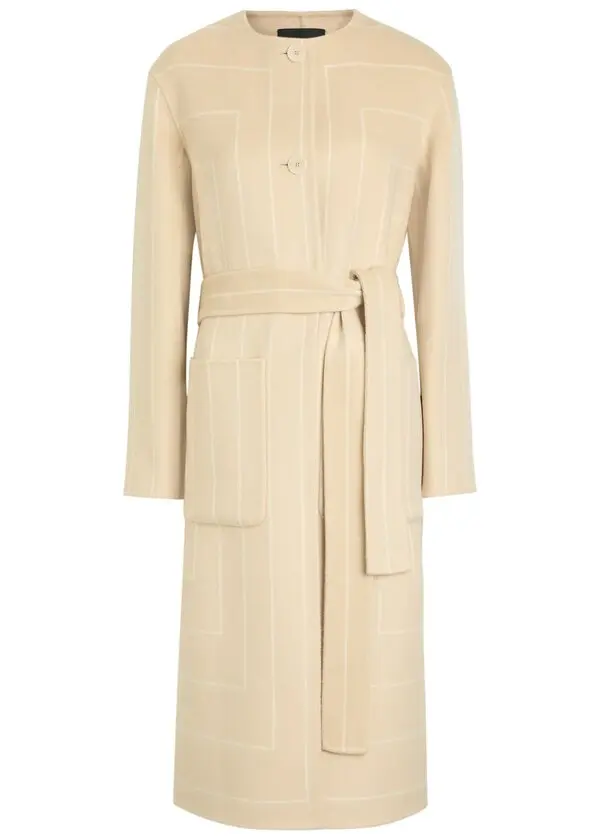 JOSEPH Wool And Silk-blend Coat - Cream