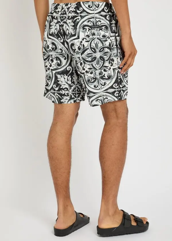 Dolce & Gabbana Printed Shell Swim Shorts