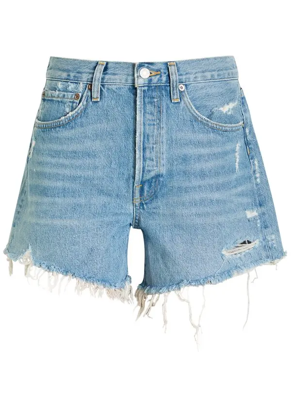 AGOLDE Parker Denim Shorts - Blue