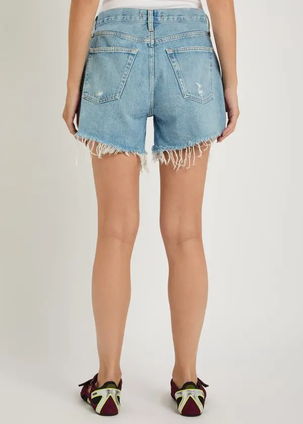 AGOLDE Parker Denim Shorts - Blue