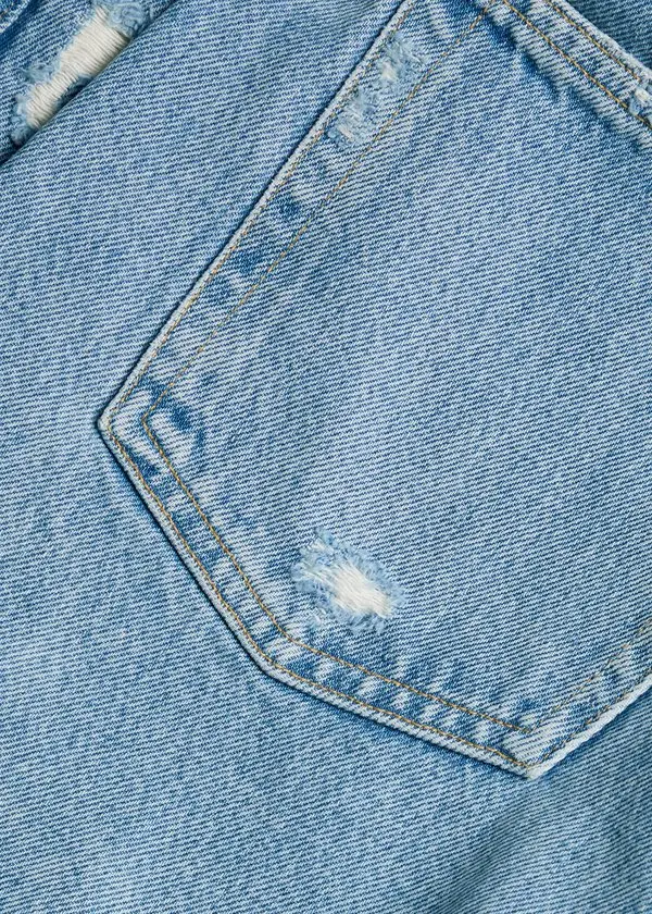 AGOLDE Parker Denim Shorts - Blue