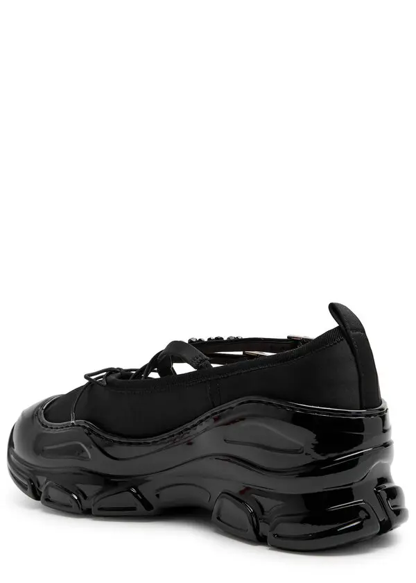 Simone Rocha Embellished Satin Sneakers