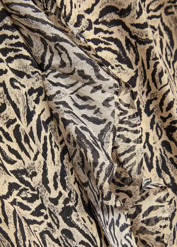 Rixo Printed Silk-crepe Maxi Dress - Leopard