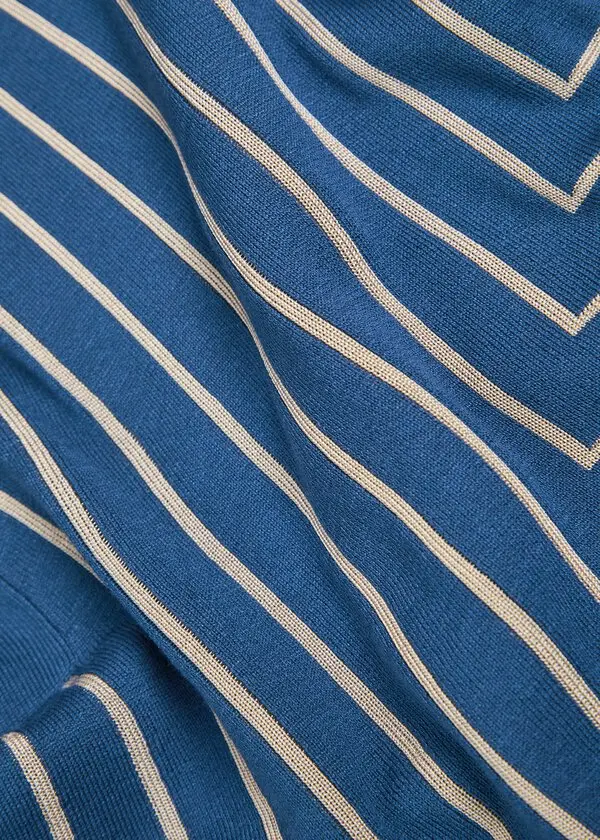 JOSEPH Striped Jacquard Stretch-knit Top