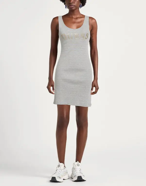 Guess Mini Dress In Cotton Blend In Grey - 55% Off | Editorialist