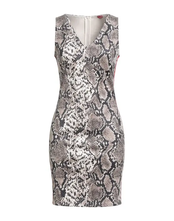 Guess Snakeskin-print Bodycon Mini Dress