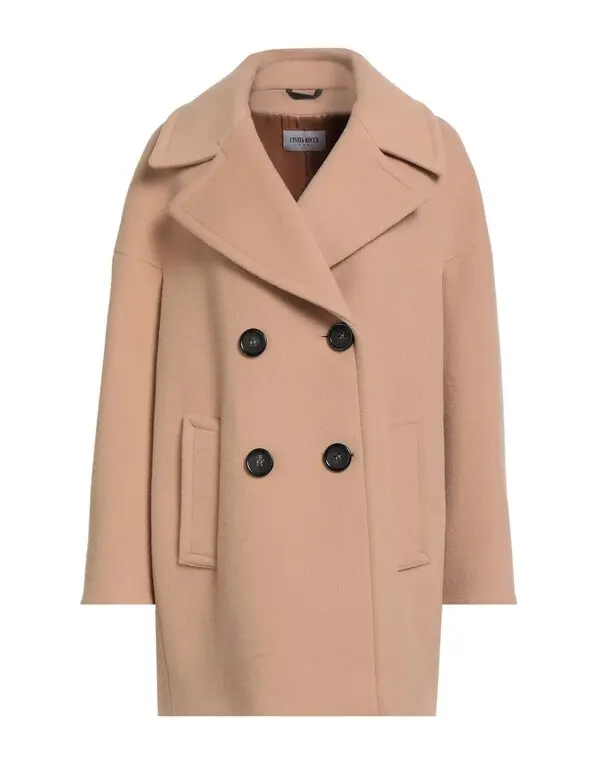 Cinzia Rocca Double-breasted Coat - Beige