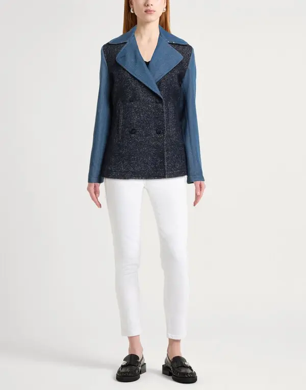 JACOB COHЁN Bouclé Double-breasted Coat