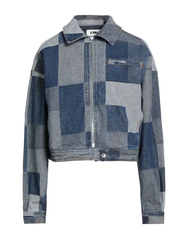 You Must Create Denim Patchwork Jacket