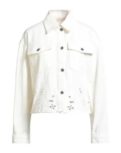 LIU •JO Denim Trucker Jacket - White