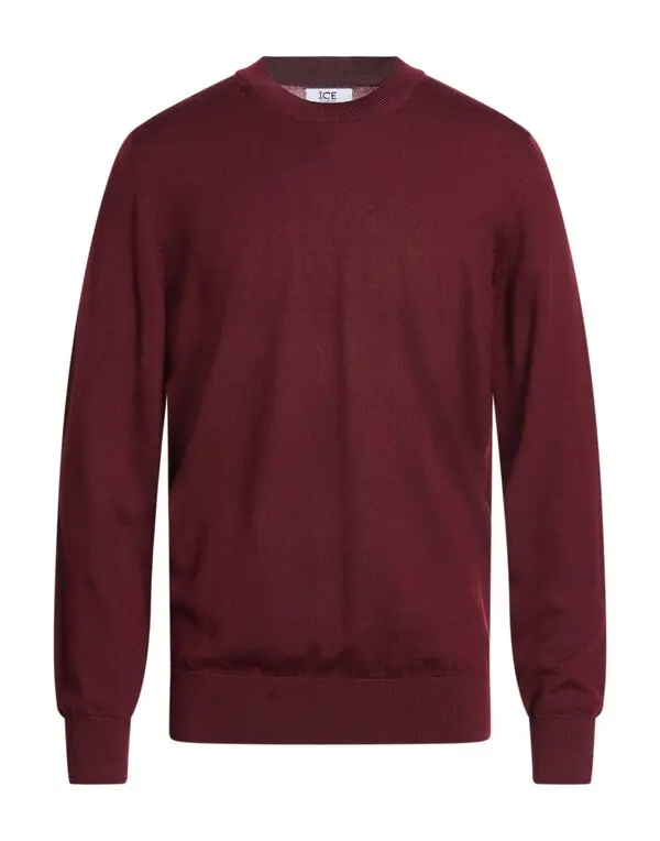 Iceberg Solid Wool Sweater - Red