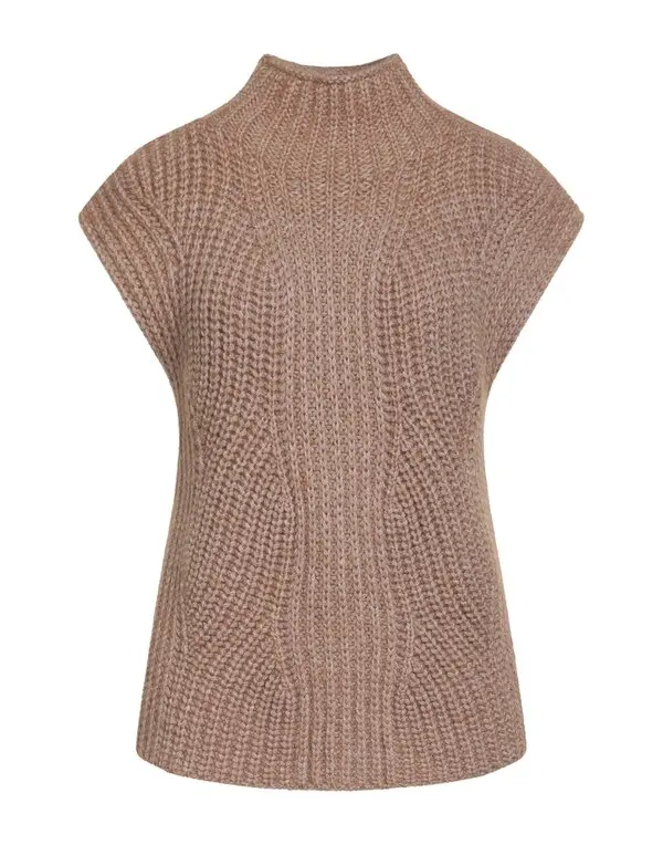 Eleventy Turtleneck Knit Top - Beige