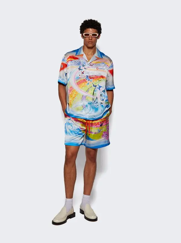 Casablanca Drawstring Shorts - Multi