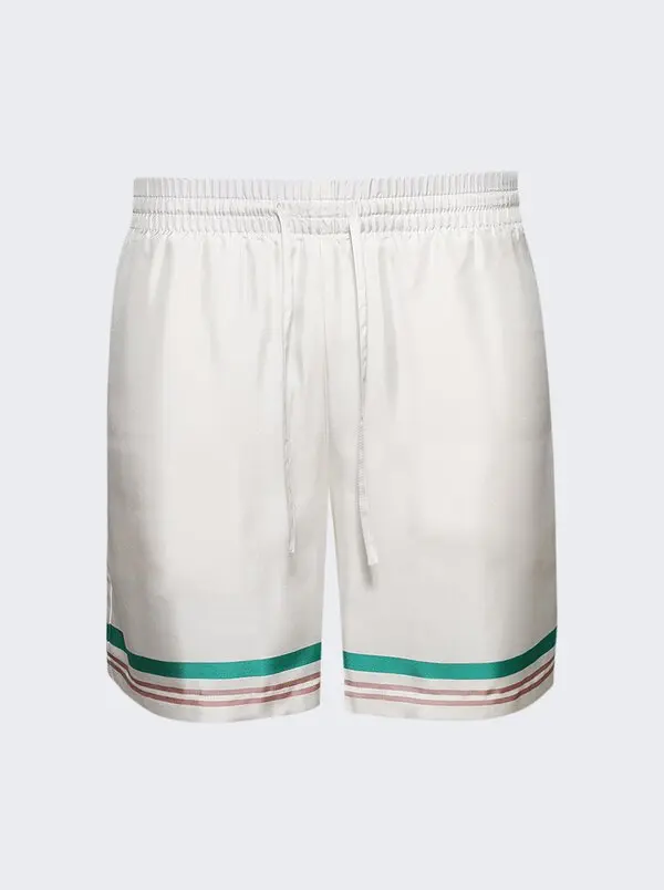 Casablanca Drawstring Shorts - White
