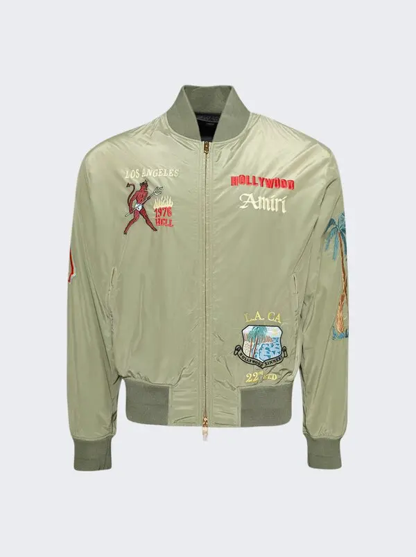 Amiri Sinners Bomber Jacket - Green