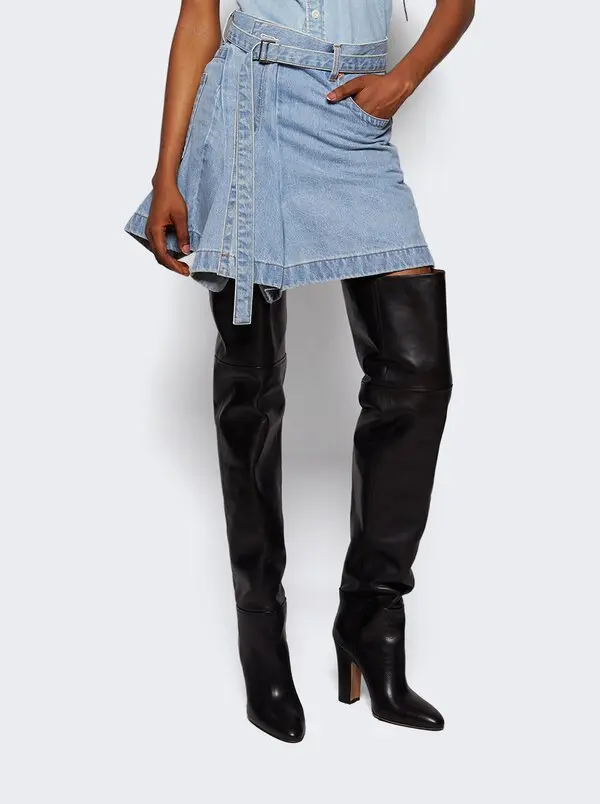 Sacai Denim Mini Skirt