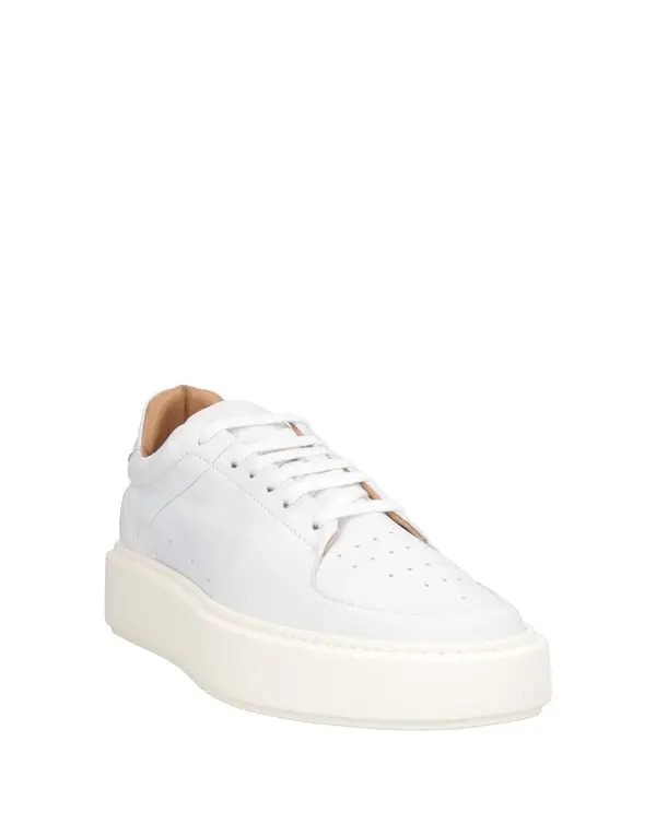 TESTONI Low-top Leather Sneakers - Off White