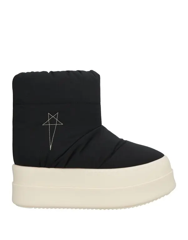 Rick Owens Padded Flatform Ankle Boots - Black