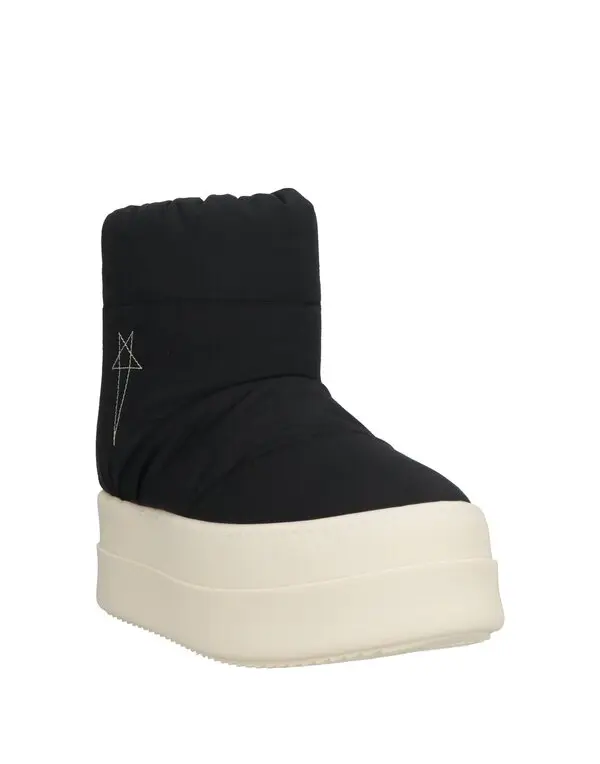 Rick Owens Padded Flatform Ankle Boots - Black