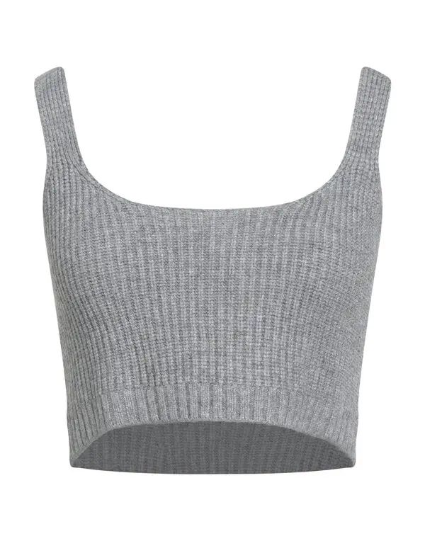 HAVEONE Knitted Crop Top - Grey