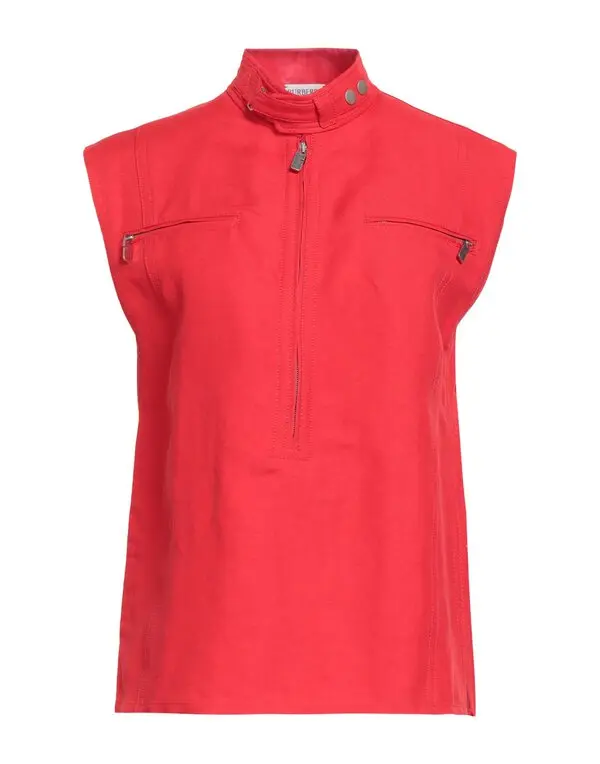 Burberry Mandarin Collar Sleeveless Top