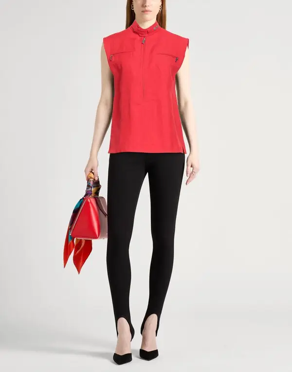 Burberry Mandarin Collar Sleeveless Top