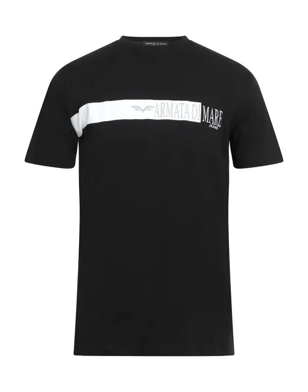 ARMATA DI MARE Jeans T-shirt Size Cotton - Black