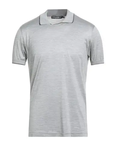 Dolce & Gabbana Polo Shirt Size Silk, Elastane - Grey