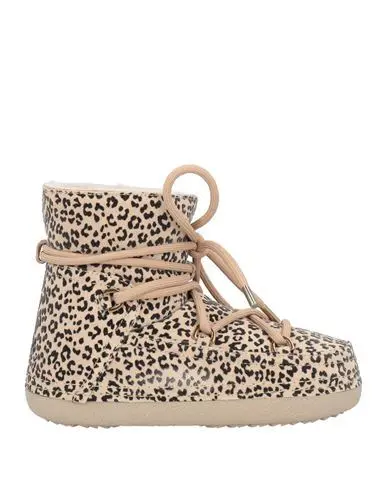 Inuikii Leopard Print Suede Ankle Boots - Beige