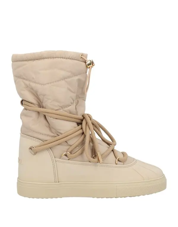 Inuikii Padded Lace-up Ankle Boots - Beige