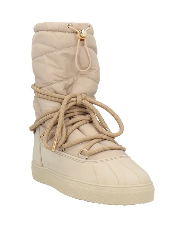 Inuikii Padded Lace-up Ankle Boots - Beige