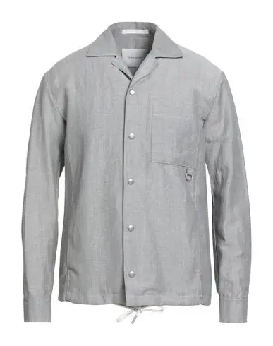 PAOLO PECORA Shirt Light Size Linen, Polyester, Wool
