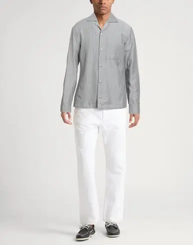 PAOLO PECORA Shirt Light Size Linen, Polyester, Wool