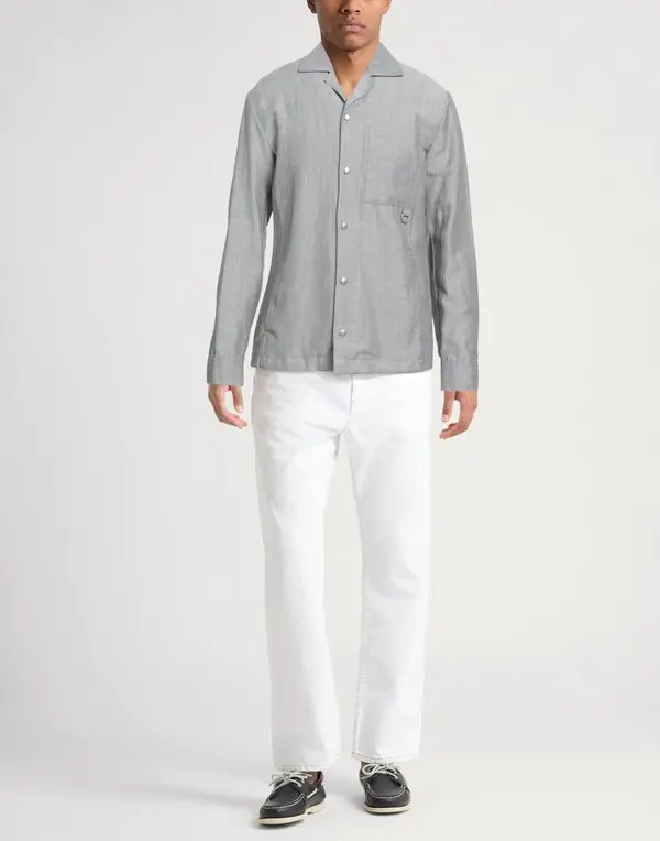 PAOLO PECORA Shirt Light Size Linen, Polyester, Wool