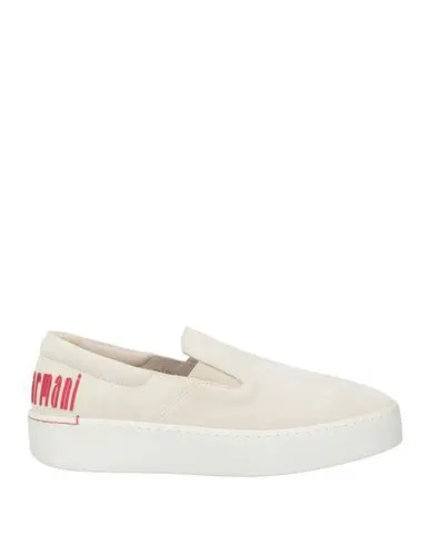 Emporio Armani Light Calfskin Sneakers - Light Grey