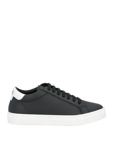 Emporio Armani Leather Low-top Sneakers - Black