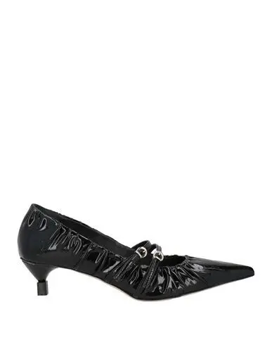 MSGM Patent Leather Kitten Heel Pumps