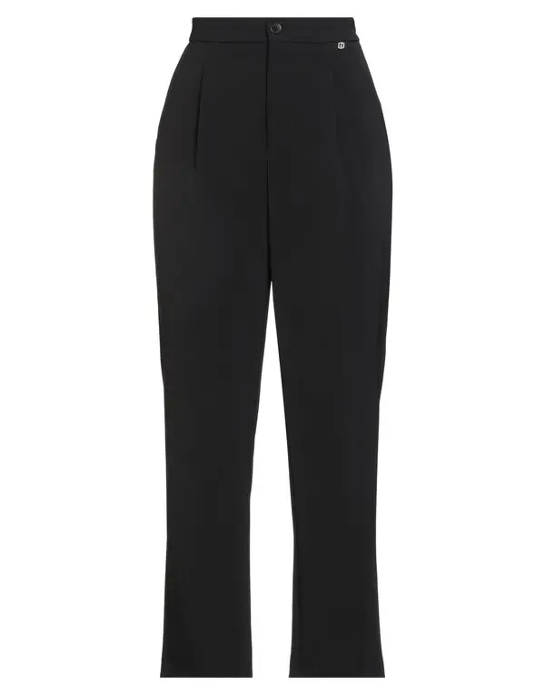 LIU •JO Straight-leg High-waisted Pants - Black