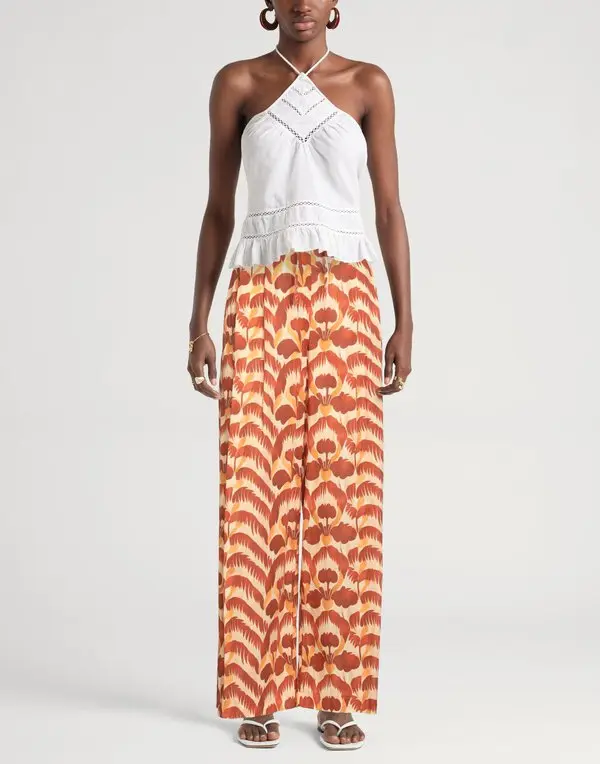 VICOLO Pants Rust Size Cotton