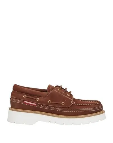 Dsquared2 Chocolate Leather Loafers - Brown