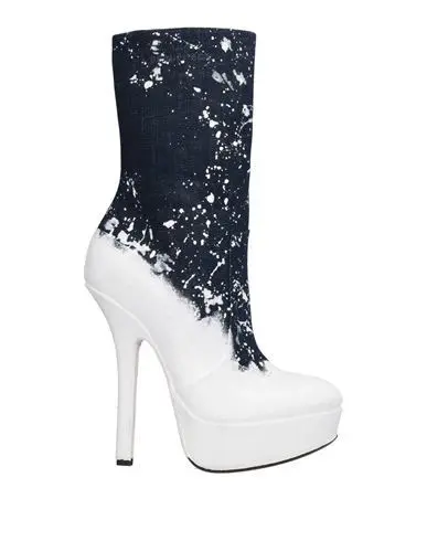 Dsquared2 Denim Ankle Boots With Platform And Spike Heel